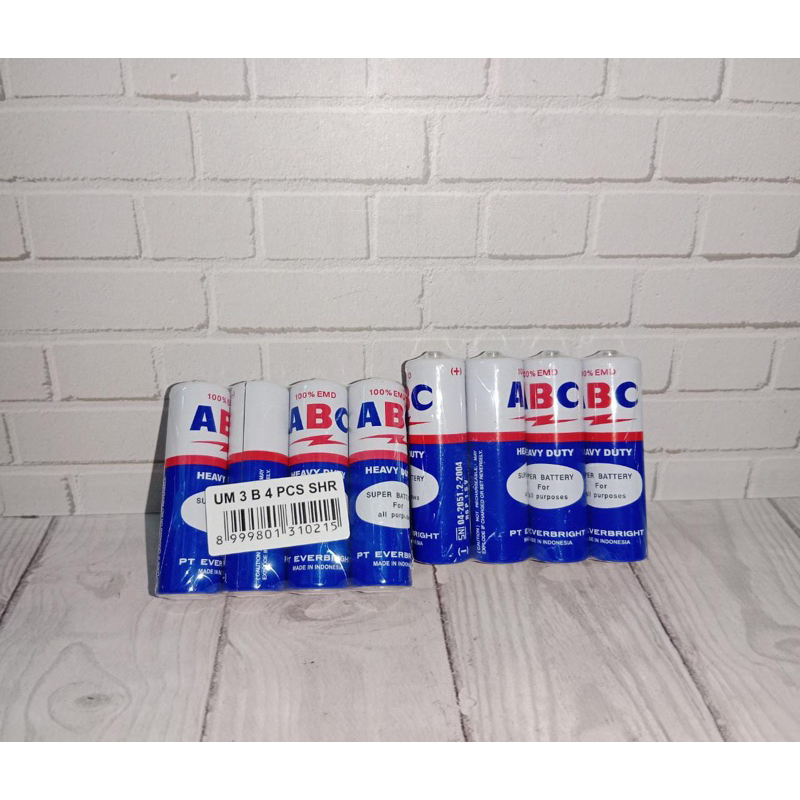 Jual BATERAI ABC AA R6P - ABC | Shopee Indonesia