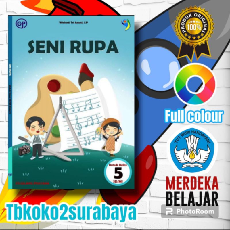 Jual BUKU PAKET SENI RUPA SD KELAS 5 KURIKULUM MERDEKA SEKOLAH PENGGERAK GP | Shopee Indonesia