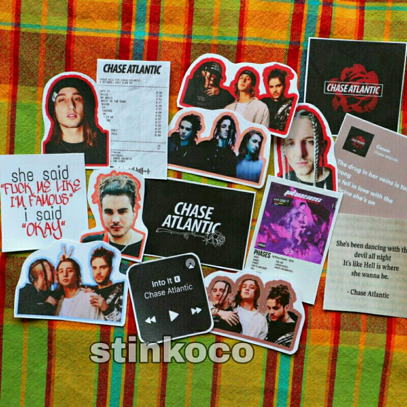 Jual [15Pcs] STICKER CHASE ATLANTIC / CHRISTIAN ANTHONY ISI 15 STICKER ...
