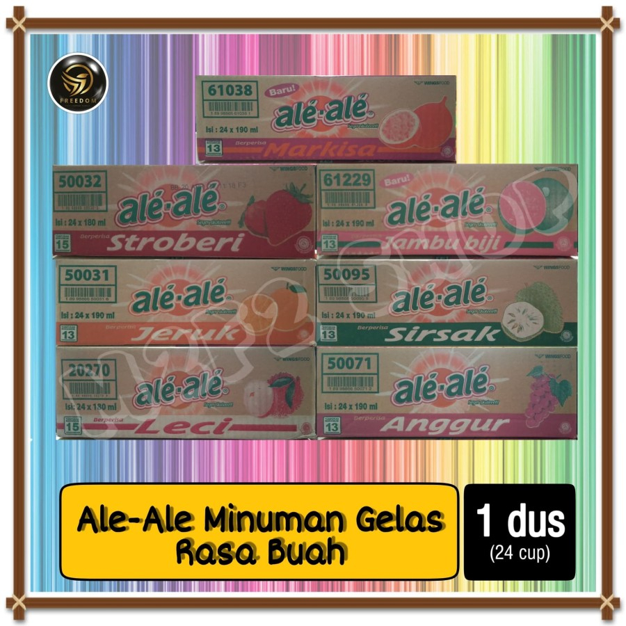 Jual Minuman Ale-Ale Semua Rasa - 180 ml Kemasan Karton (Khusus ...