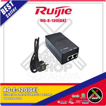 Jual Ruijie RG-E-120(GE) Gigabit 1-Port 1000Base-T 802.3af PoE Adaptor ...