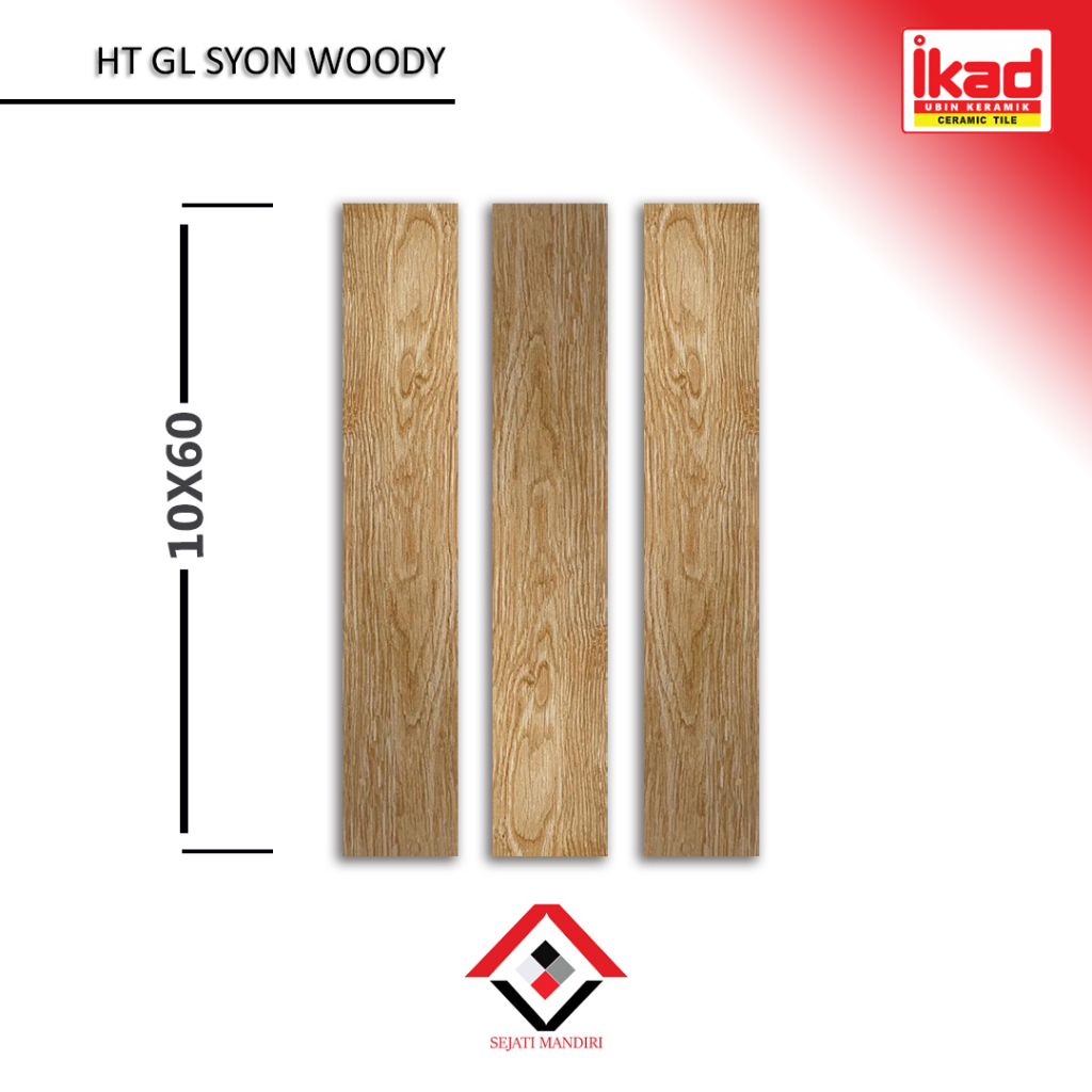 Jual granit 10x60 - motif kayu doff - ikad ht gl syon woody | Shopee Indonesia