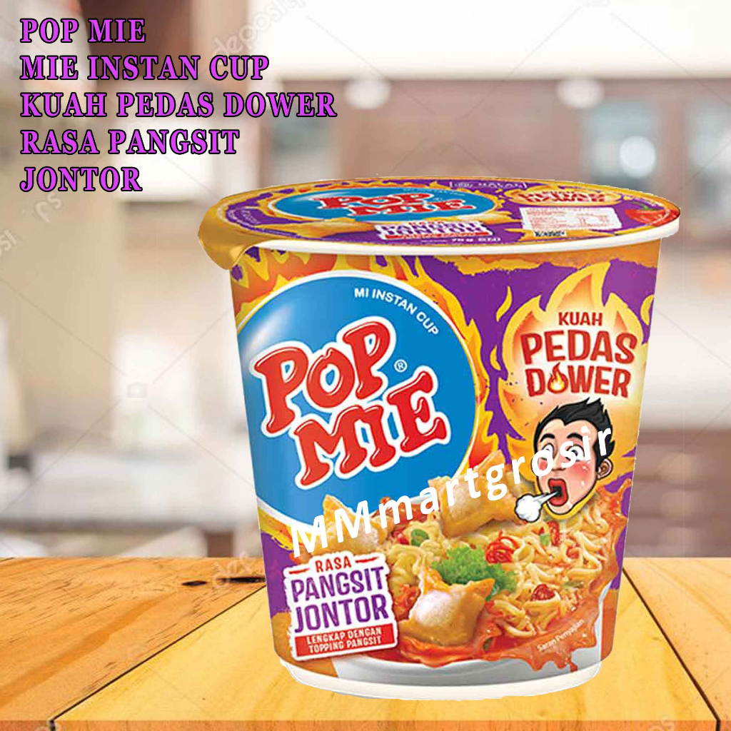 Jual Pop Mie Kuah / Mie Instan Cup / Pedas Dower / Rasa Pangsit Jontor ...