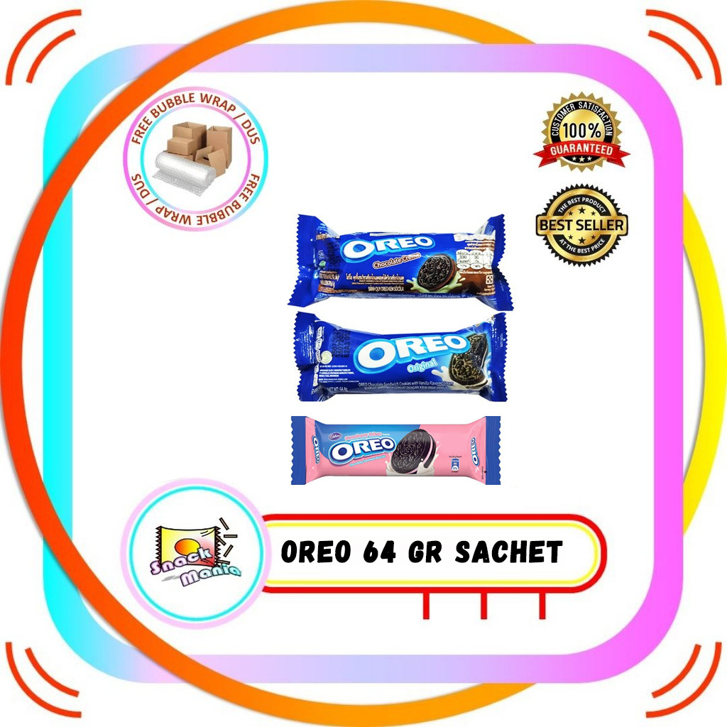 Jual Oreo Biscuit Sandwich Original Chocolate Strawberry 64 gr | Shopee ...