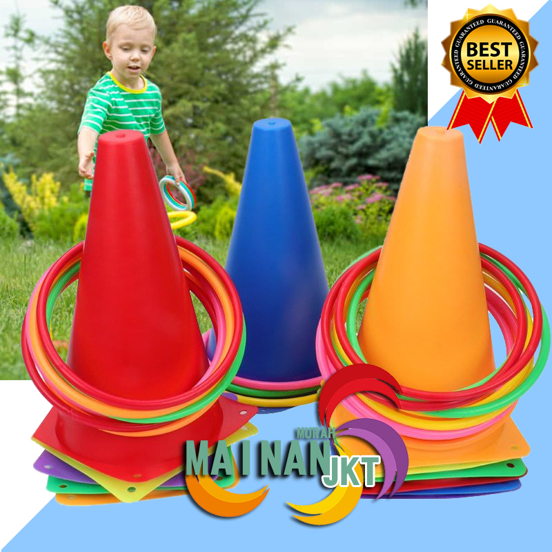 Jual MAINAN ANAK YG25 LEMPAR CINCIN CONE RING KERUCUT RINTANGAN ...