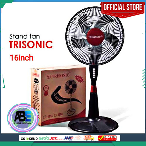 Jual Trisonic Stand Fan Kipas Angin Berdiri 16 Inch 1601A Hitam PROMO ...