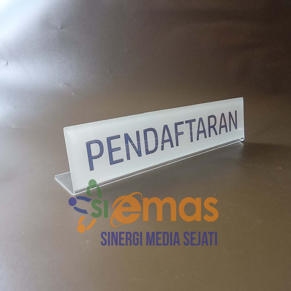 Jual Akrilik Meja Pendaftaran Putih | Akrilik Lipat Pendaftaran Warna ...