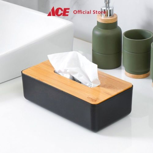 Jual Stora ACE Tempat Tissue Bambu Wajah Kotak Dispenser Tisu Box ...
