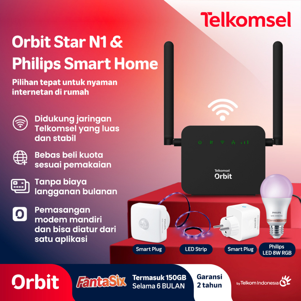 Jual Telkomsel Orbit Star N1 Modem Wifi 4G High Speed Bonus Data ...
