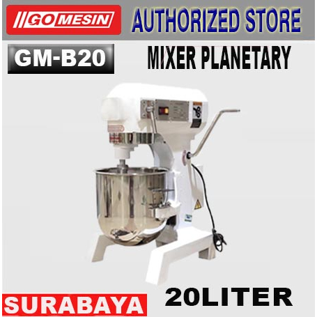 Jual PLANETARY MIXER 20 LITER GOMESIN GM B20 / GM-B20 BL MESIN PENGADUK ...