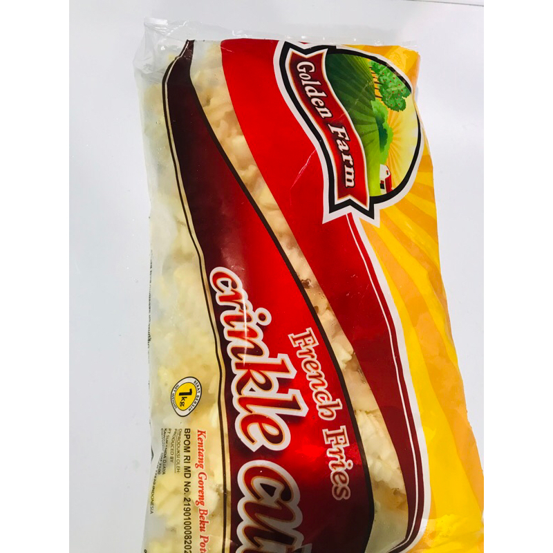Jual kentang goreng Golden farm crinkle cut 1 kg | Shopee Indonesia