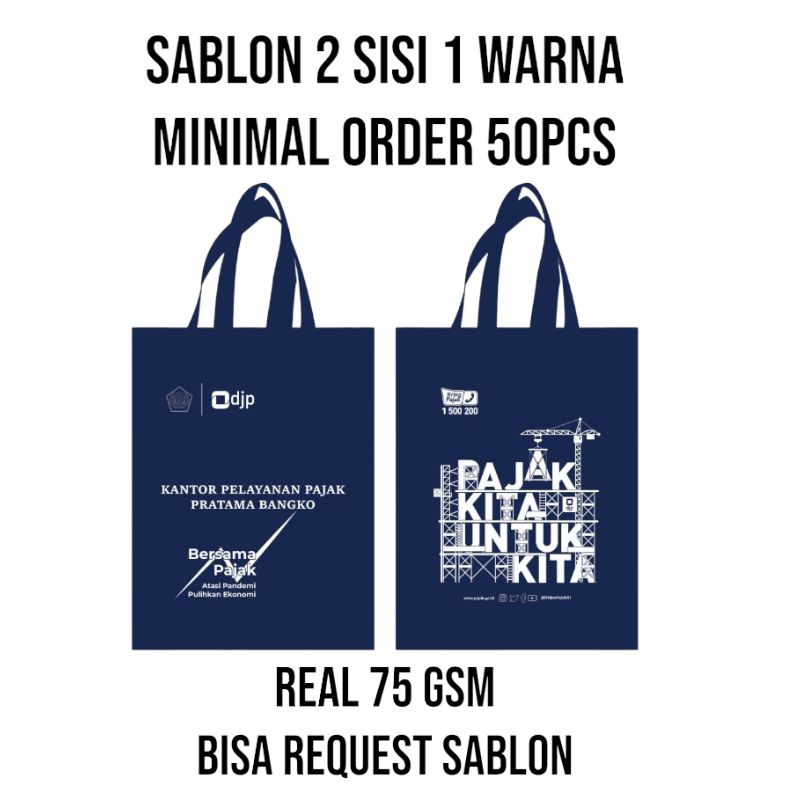 Jual Goodie bag sablon 2 sisi 1 Warna / 2 Warna 1 Sisi | TAS SPUNBOND ...