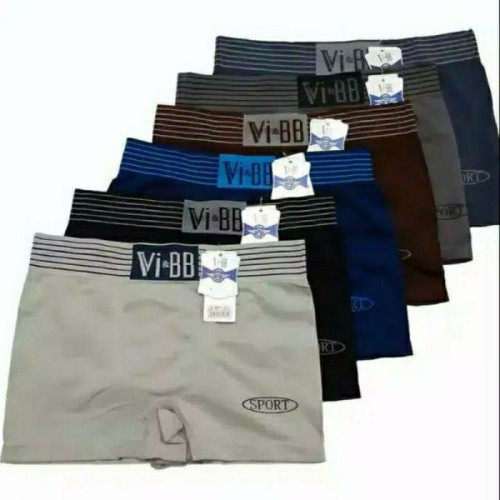 Jual 3pcs Celana Dalam Boxer VI&BB Tanpa Jahitan/ COWO KEREN SEAMLESS ...