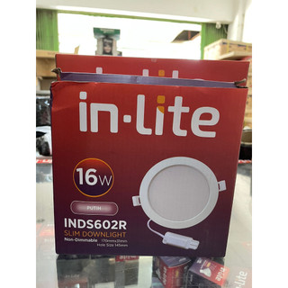 Jual INLITE Lampu Downlight LED 7,5w 12w 16w 18w 21w INDS602R Slim ...
