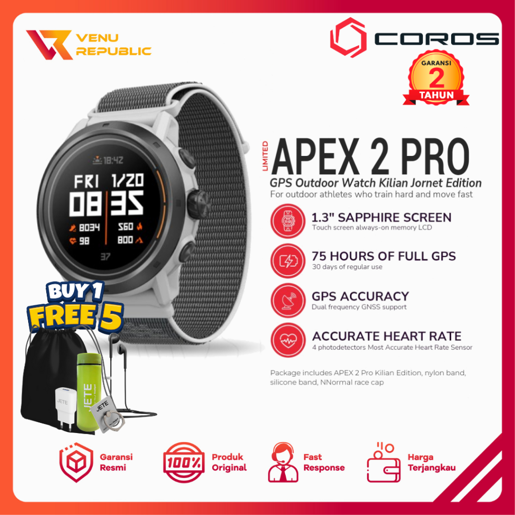 Jual COROS APEX 2 Pro GPS Outdoor Watch Kilian Jornet Edition Garansi Resmi | Shopee Indonesia