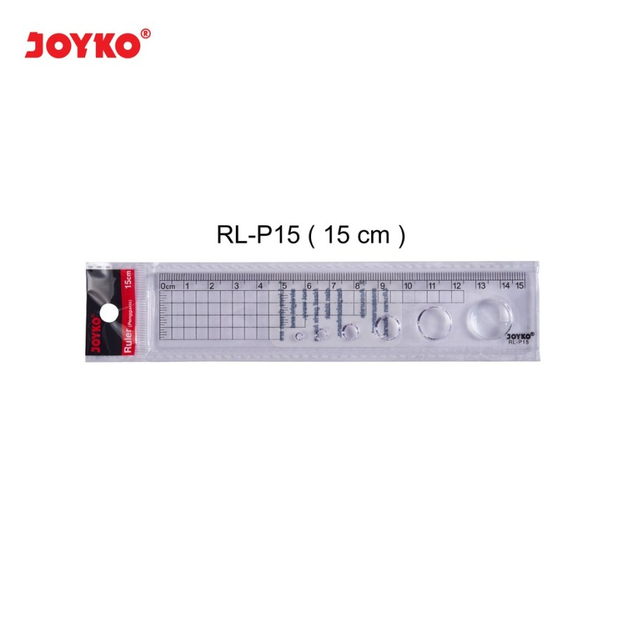 Jual Ruler Joyko RL-P15 15cm Mistar Penggaris Bening Transparant 15 cm ...