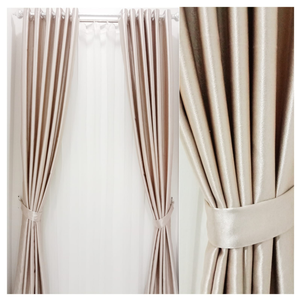 Jual Gorden Blackout Polos Glossy Hordeng Gordeng Jendela Pintu ...