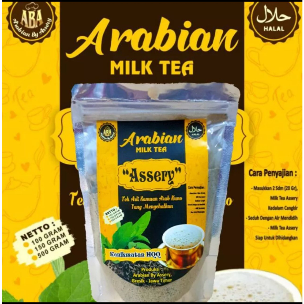 Jual Teh Susu Rempah /Arabian Milk Tea Assery 100gr Teh Arab Yaman Teh Nikmat Teh Kekinian Teh ...