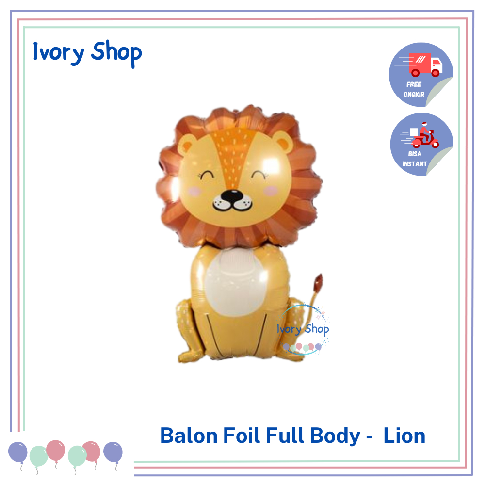 Jual Balon Foil Animal Jumbo Full Body Besar Safari Jungle Gajah Buaya ...