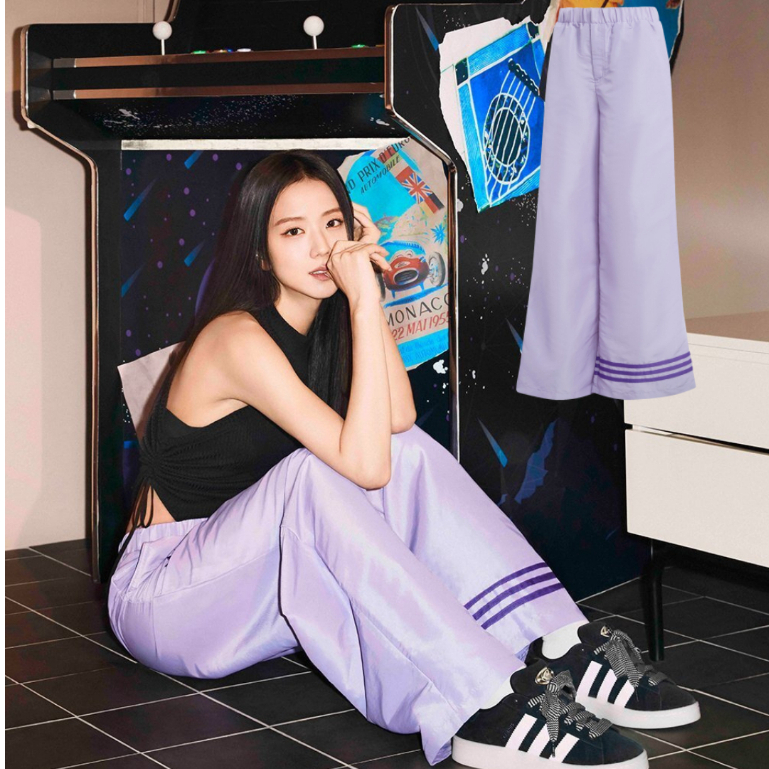 Jual Adidas Originals Jisoo Blackpink Adibreak Purple Cullotee Pants ...