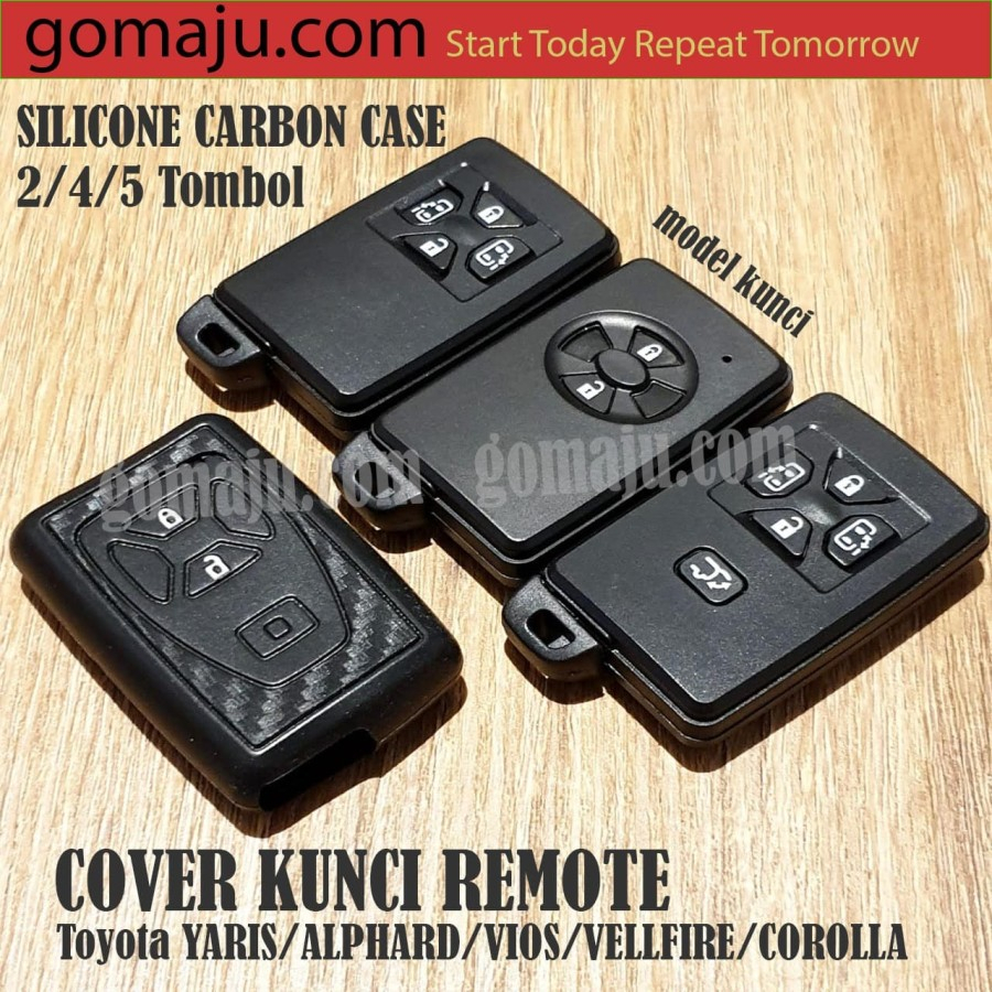 Jual COVER CASE SILICONE CARBON KUNCI TOYOTA YARIS/VIOS/ALPHARD ...