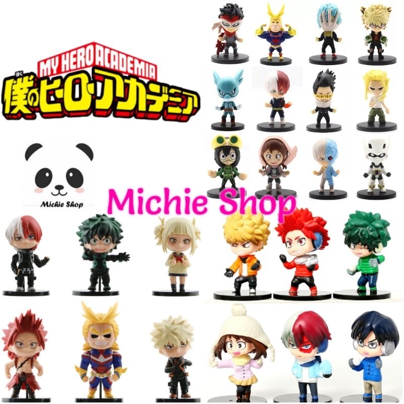 Jual Figure My Hero Academia (set 6/12 mini) Qposket Topper Anime Deku ...