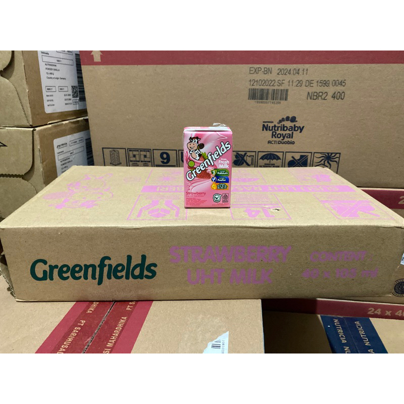 Jual Susu Greenfields UHT 105 ml Full Cream Strawberry Chocomalt karton dus isi 40 pcs | Shopee ...