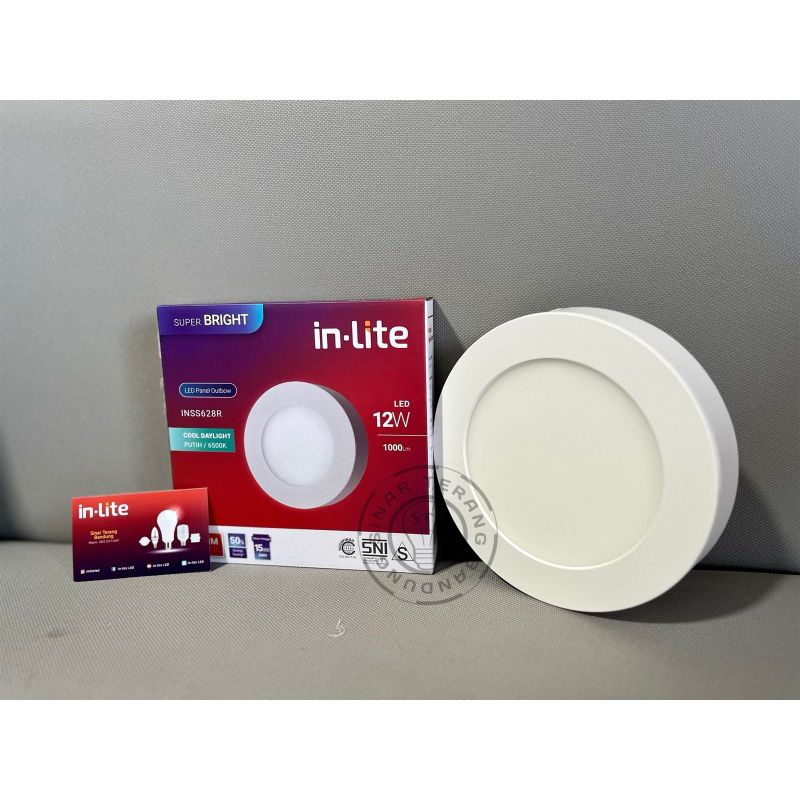 Jual LAMPU DOWNLIGHT PLAFON LED INLITE OUTBOW 12W 12 WATT BULAT - INSS628R | Shopee Indonesia