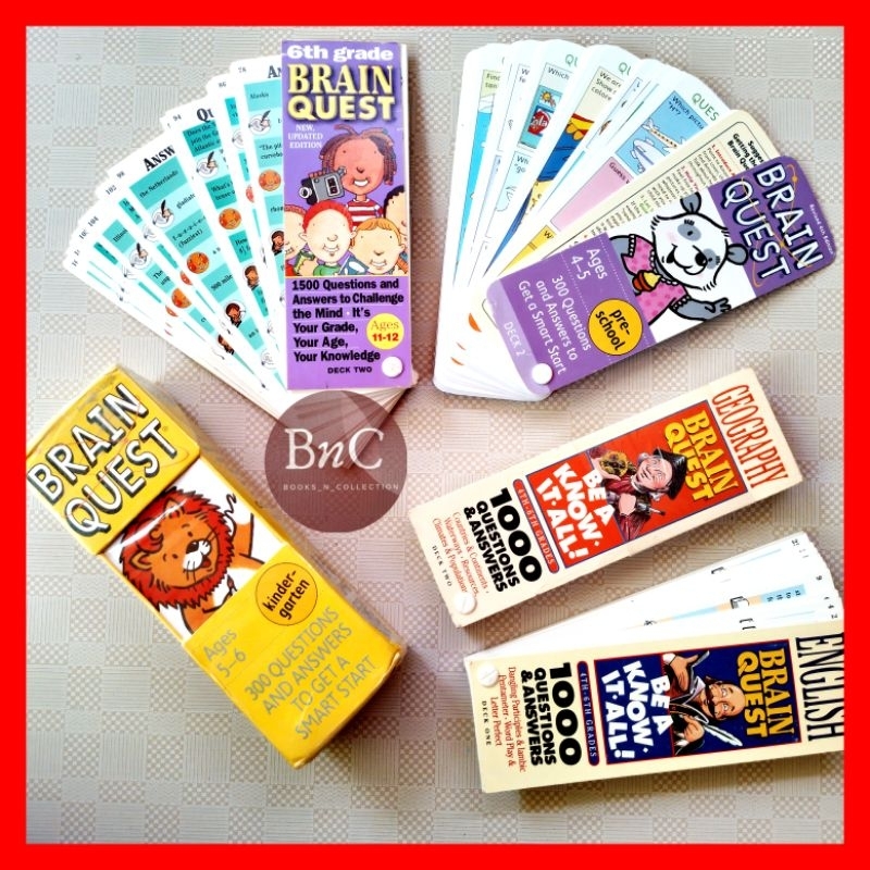 Jual Brain Quest flash card BrainQuest 2nd | Shopee Indonesia