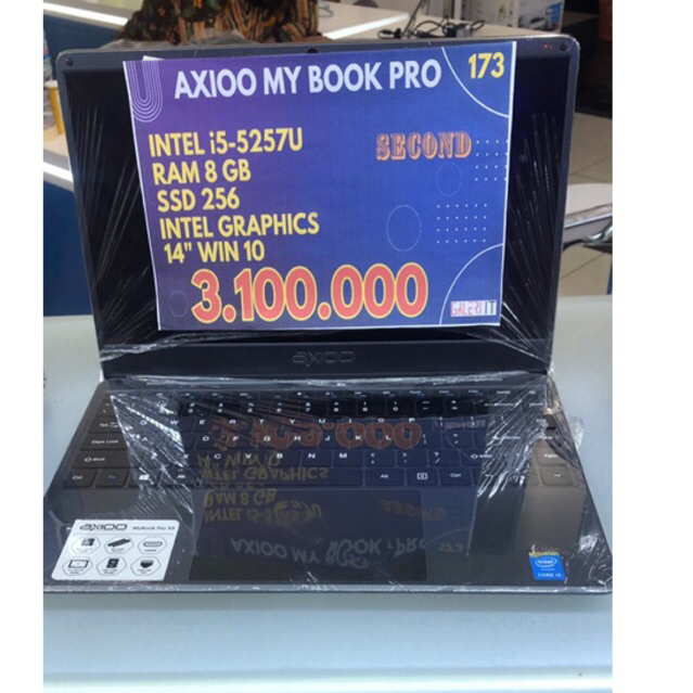 Jual Laptop Axioo My Book Pro i5-5257U RAM 8 SSD 256GB Second | Shopee ...