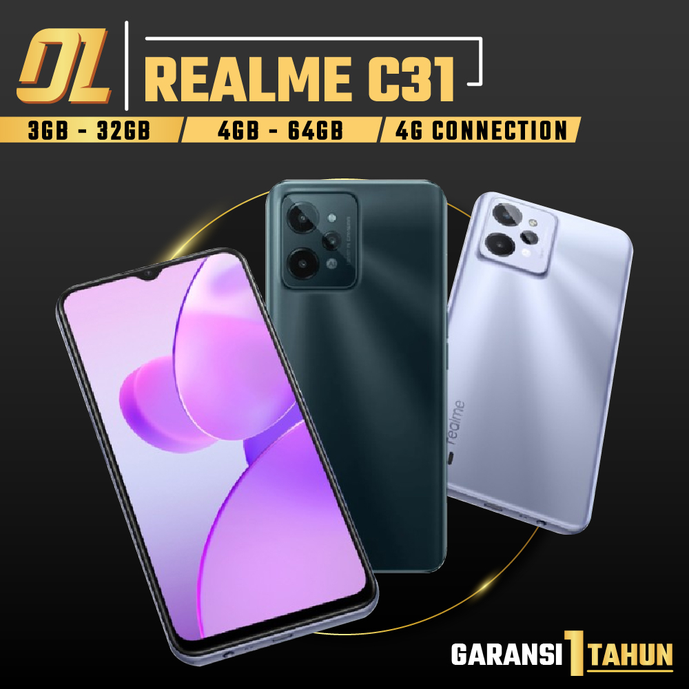 Jual Realme C31 3/32 4/64 3GB 32GB 4GB 64GB RAM 3 4 ROM 32 64 GB HP ...