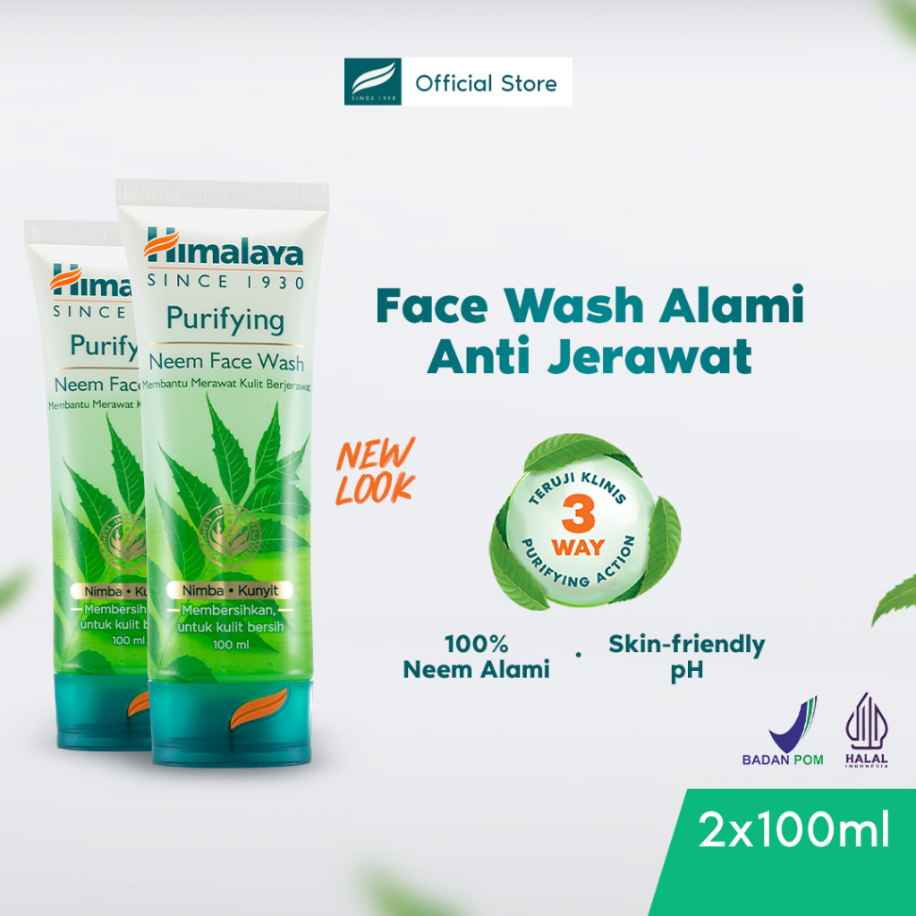 Jual ( PAKET HEMAT ISI 2 ) Himalaya Purifying Neem Face Wash 2 x 100ml ...