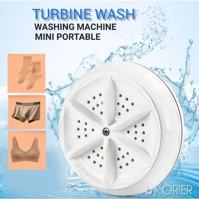 Jual MESIN CUCI MINI PORTABLE TURBINE WASH ULTRASONIC | Shopee Indonesia