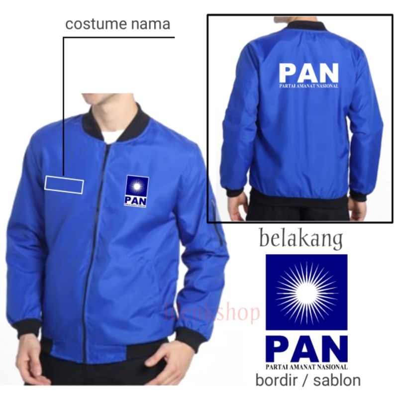 Jual jaket bomber biru Benhur partai pan jaket bomber terbaru free ...
