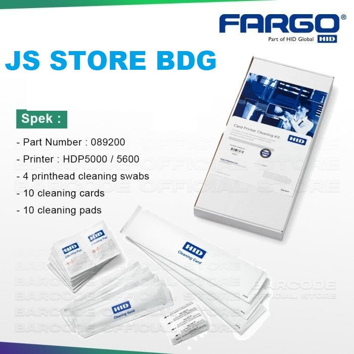 Jual CLEANING KIT PRINTER Kartu ID Card Fargo HDP5000 HDP-5000 PN ...