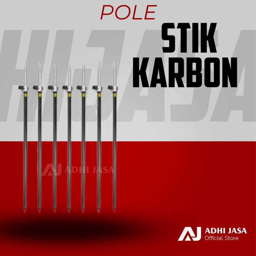 Jual Pole Stik Jalon Carbon 2,5 Meter Stik GPS RTK | Shopee Indonesia