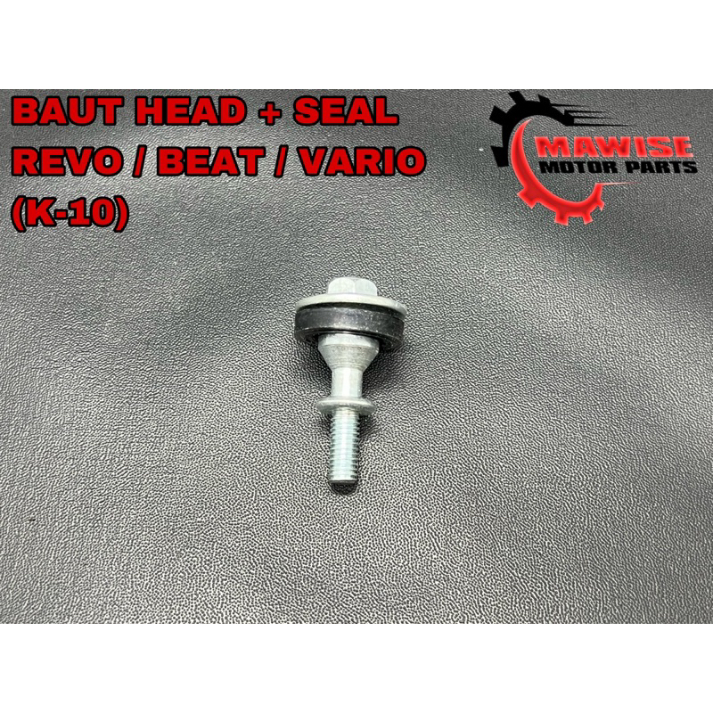 Jual BAUT HEAD + SEAL REVO / BEAT / VARIO KUNCI 10 - BAUT COVER HEAD ...