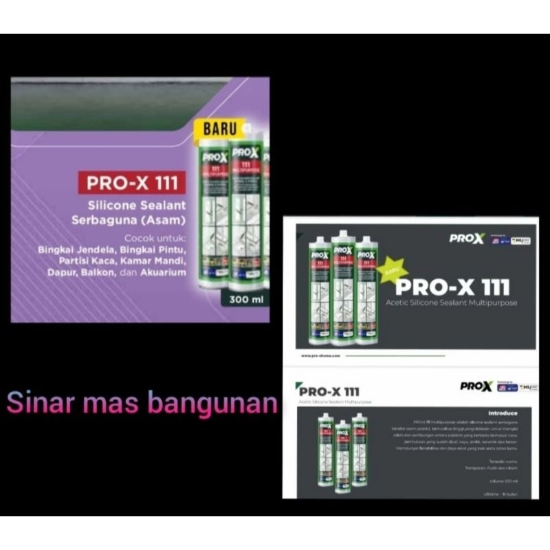 Jual Pro-X 111,Lem silicone sealant serbaguna asam,lem kaca pro-x 111 ...