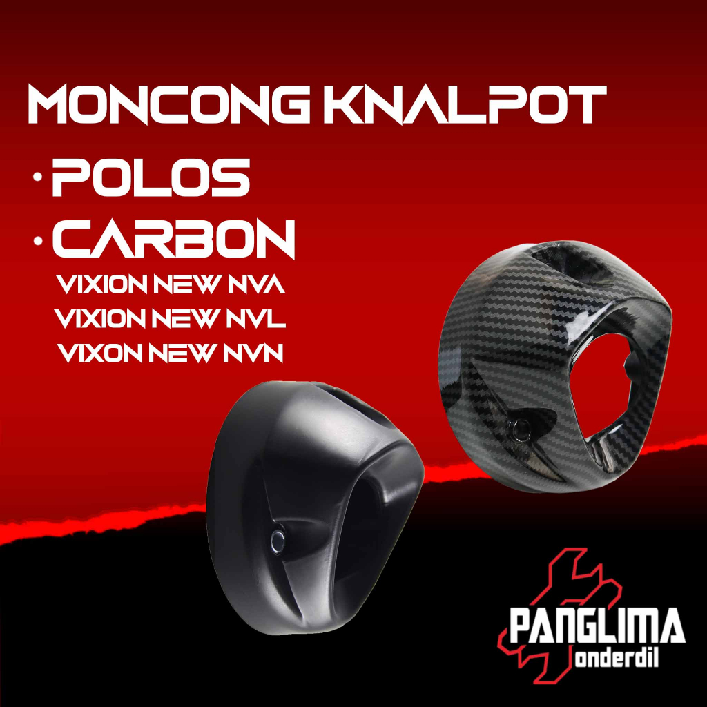 Jual Moncong Knalpot Hitam-Light Karbon-Black Carbon New Vixion-Vxn 150 ...