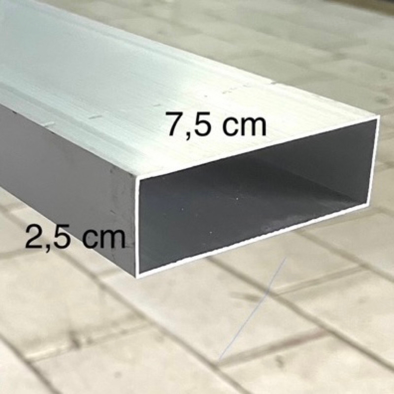 Jual Hollow Kotak Aluminium 1x3 inch (25x75mm) Per Batang (6 meter ...