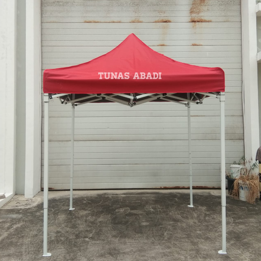 Jual Tenda Lipat Besi Putih Super Premium 1,4mm Ukuran 2x2 + Atap ...
