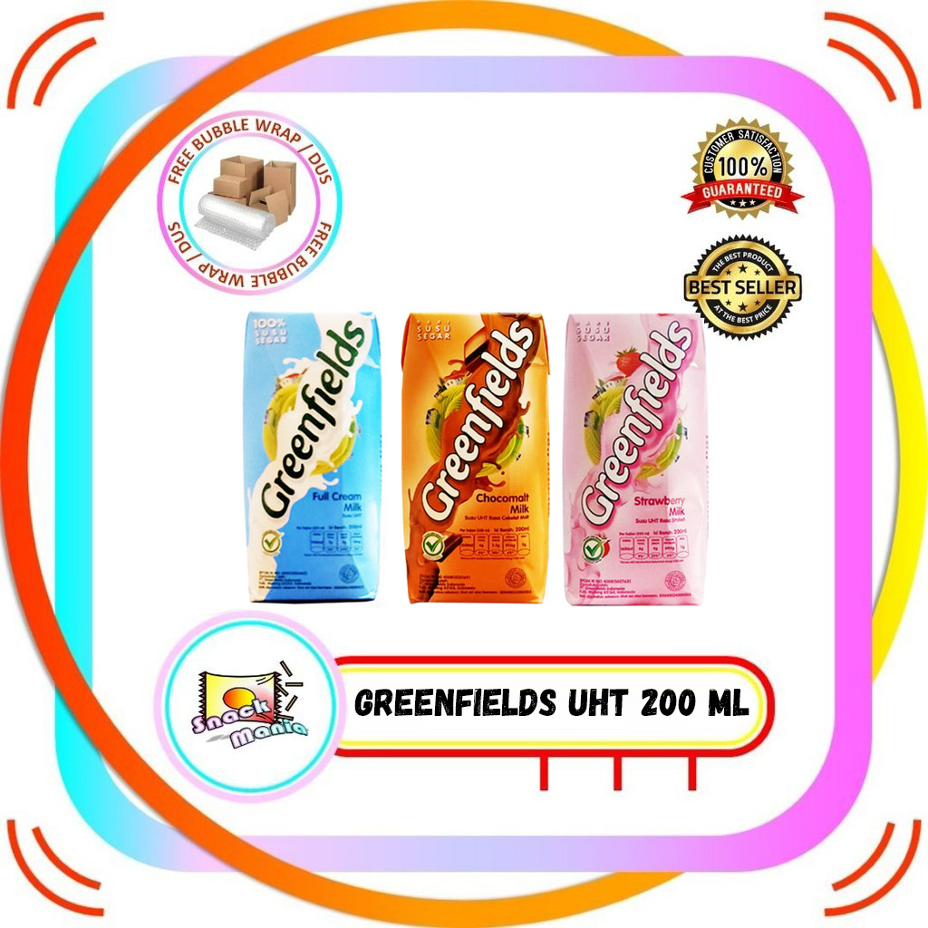 Jual Susu UHT Greenfields Greenfield Full Cream - Chocolate ...