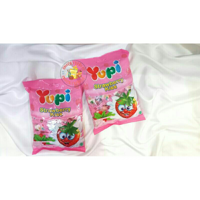 Jual Permen Yupi Strawberry Kiss ( 1 Sak isi 50 pcs @2.4gram ) | Shopee Indonesia