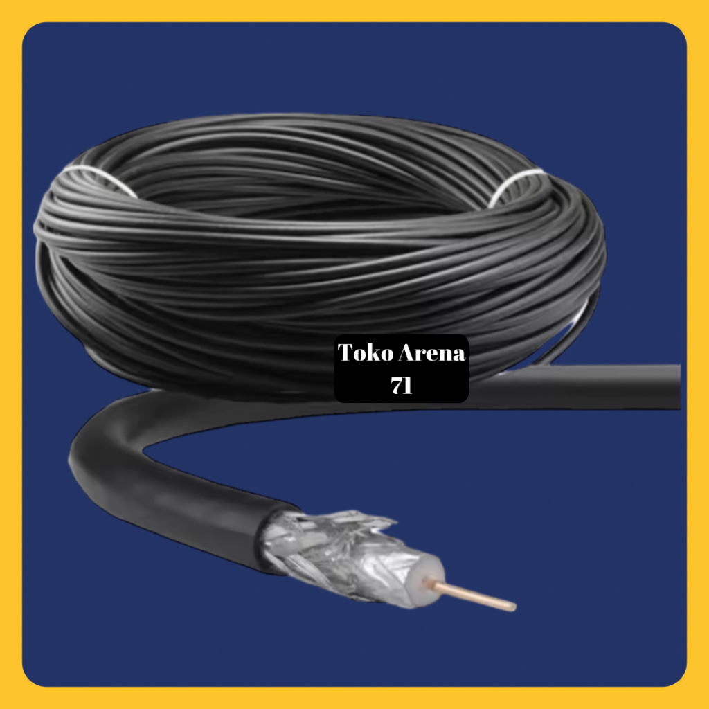 Jual (1 METER) KABEL ANTENA ANTEN ANTENNA TV KABEL COAXIAL RG6U HARGA 1 METER PERMETER METERAN ...