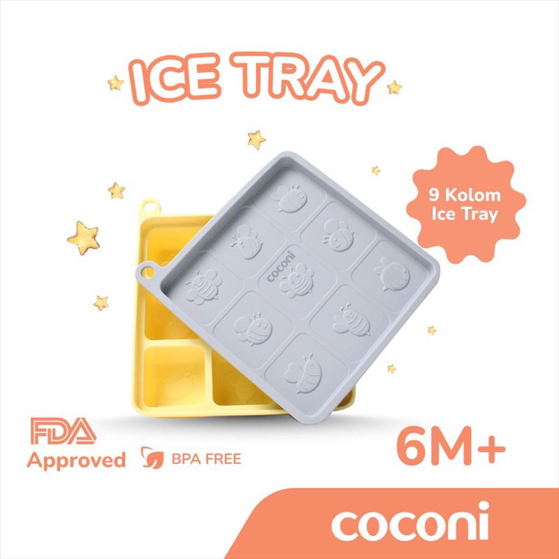 Jual Coconi Silicone Food Ice Tray Cube / Kontainer Bahan MPASI Bayi ...