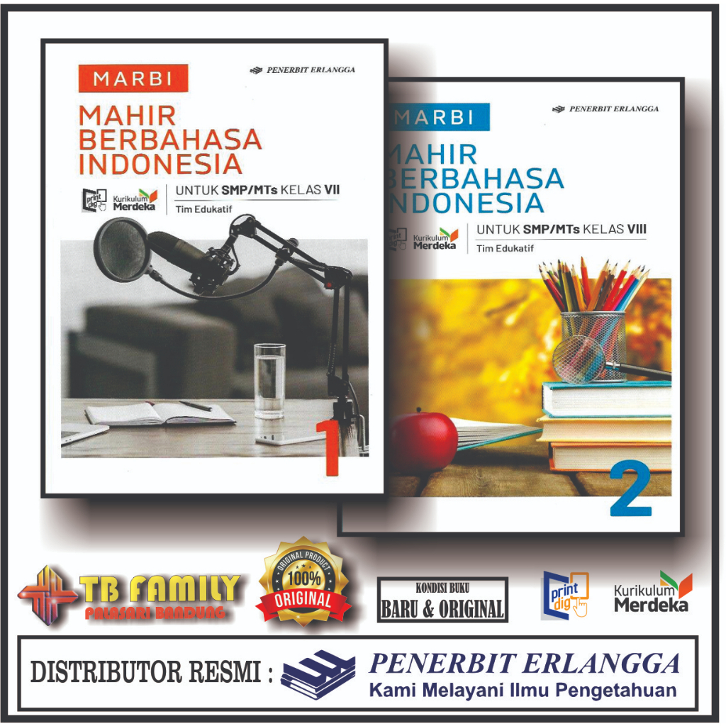Jual Buku Marbi Mahir Berbahasa Indonesia SMP kelas 7 8 9 KURMER ...