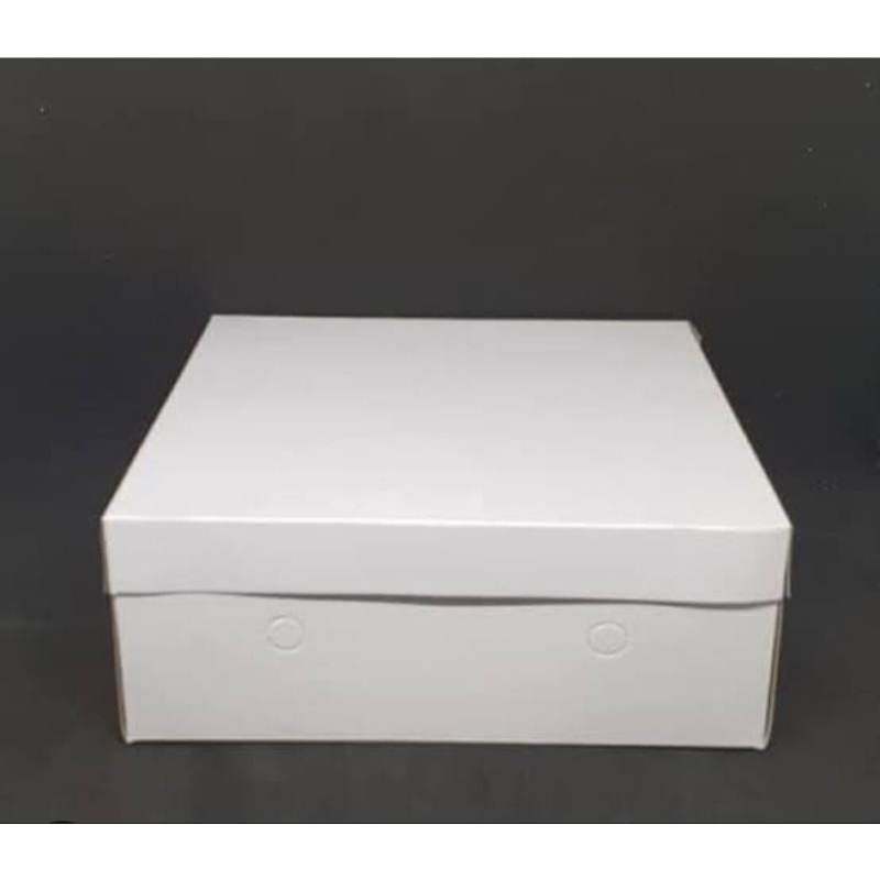 Jual BOX NASI KARDUS PUTIH POLOS+ MIKA 20X20 GMS 400GR | Shopee Indonesia