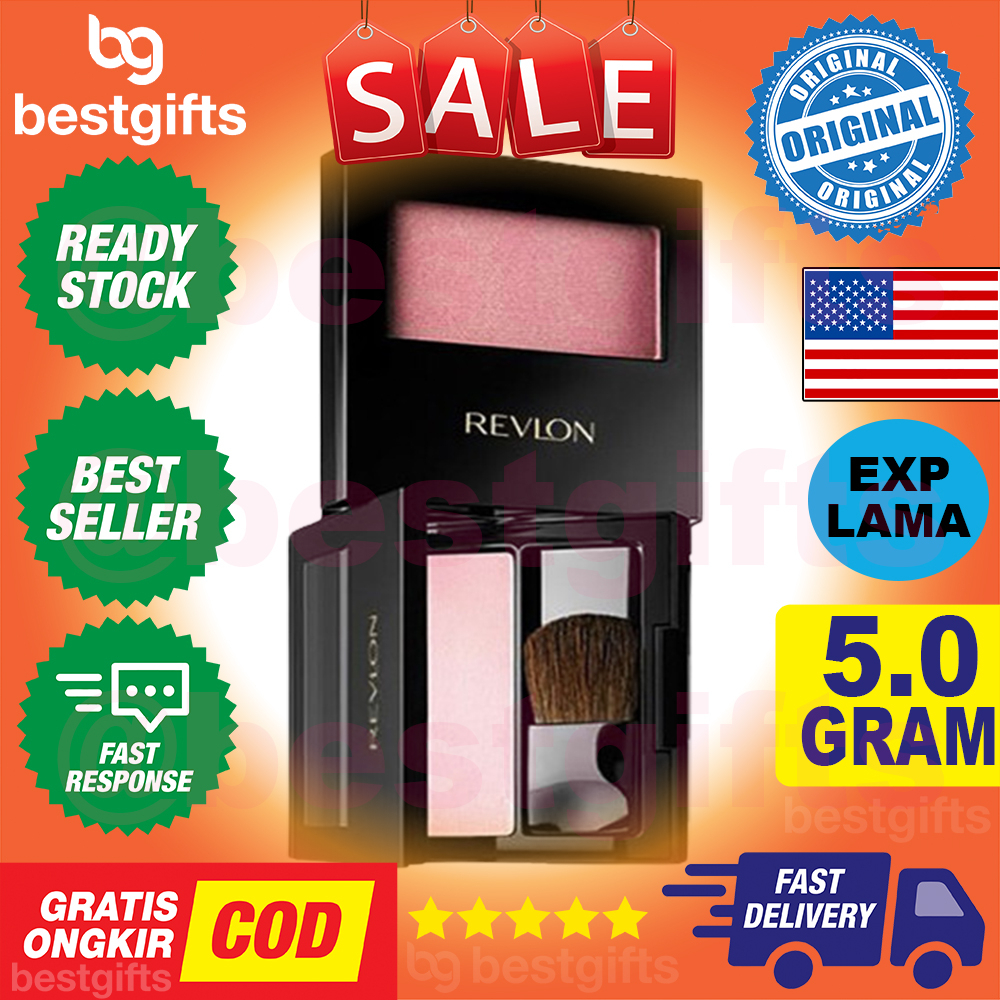 Jual REVLON POWDER BLUSH WITH BRUSH BLUSH ON BLUSHON BLUSHER CHEEK ...