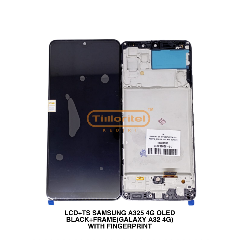 Jual LCD+TS SAM A325 4G OLED BLACK+FRAME (GALAXY A32 4G) FINGERPRINT | Shopee Indonesia