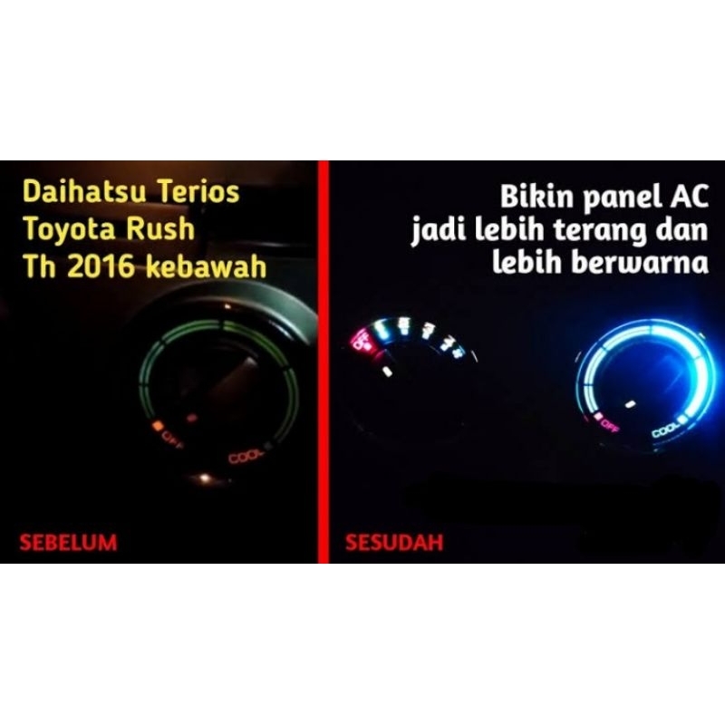 Jual LAMPU LED INDIKATOR PANEL KNOB AC RUSH & TERIOS 2016 KEBAWAH ...